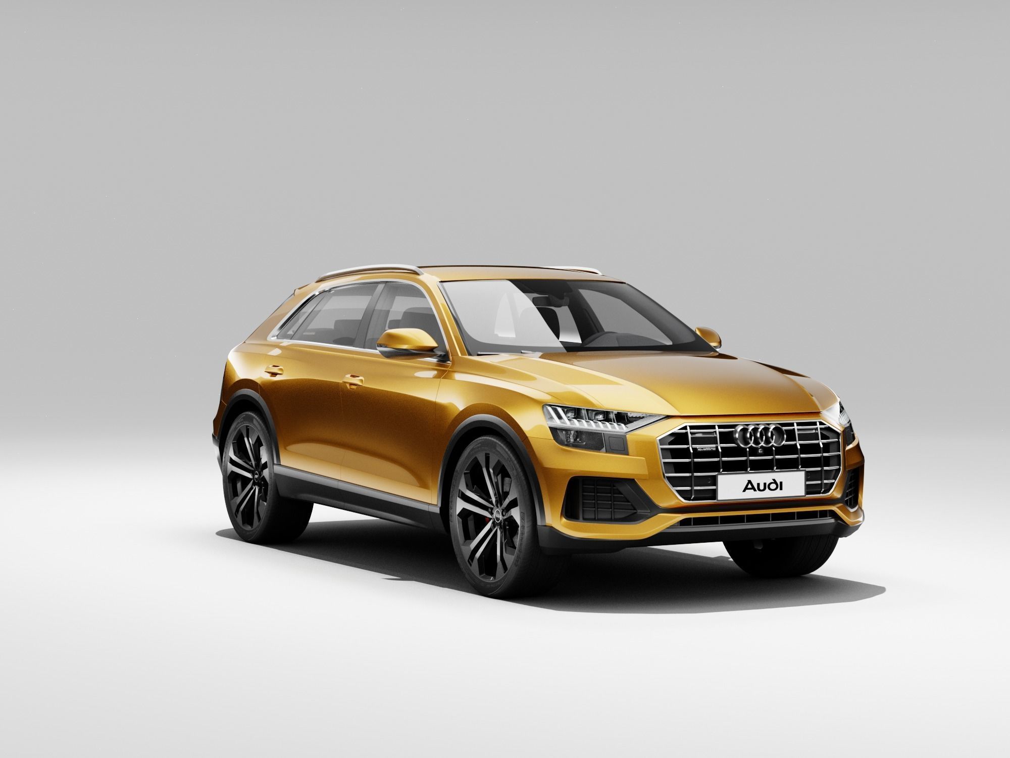 Audi Q8 2019 DETAILED INTERIOR 3D model | CGTrader