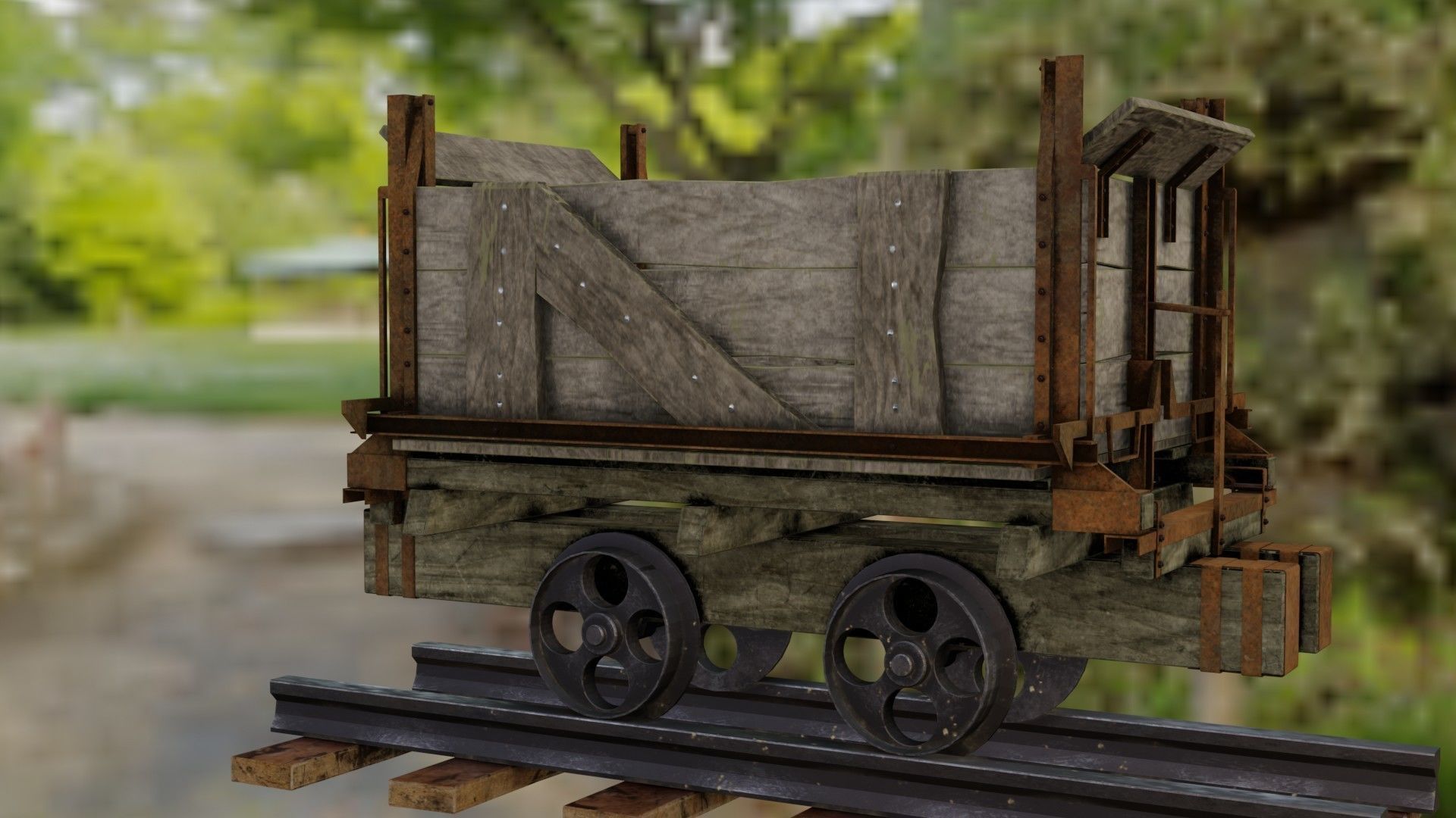 Mine Wagon 3D model | CGTrader