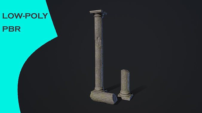 3D model Column VR / AR / low-poly | CGTrader