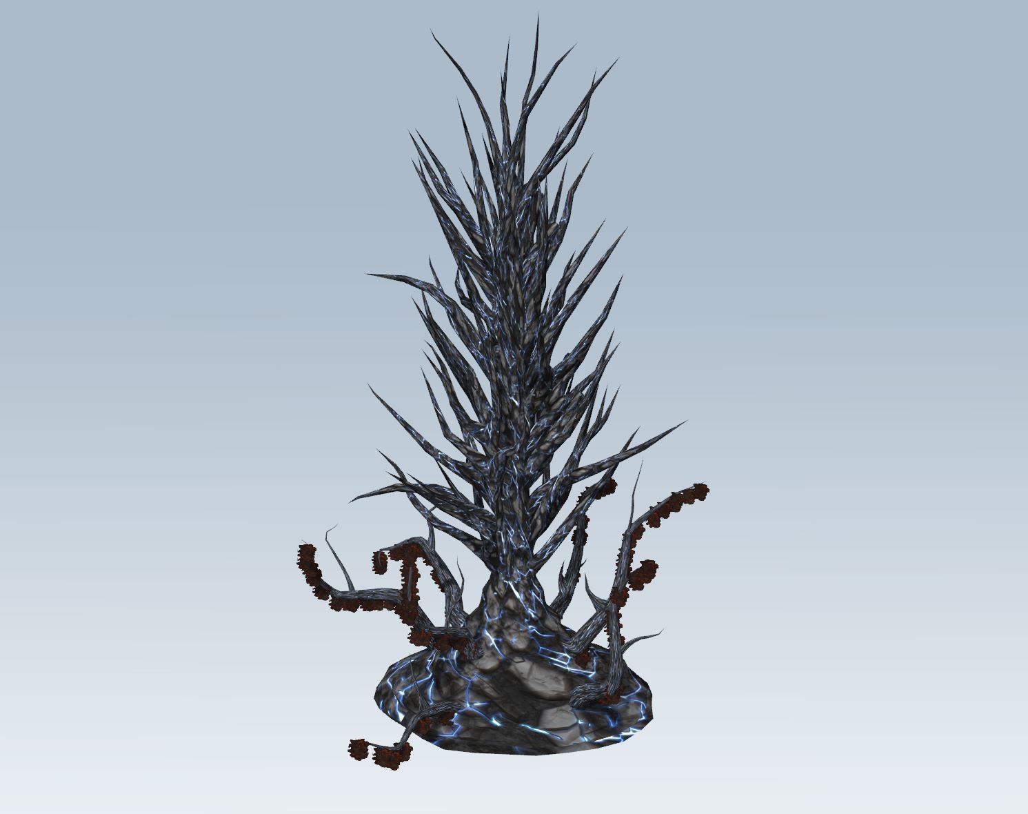 Tree sci-fi 3D model MAX OBJ FBX 3DM ABC