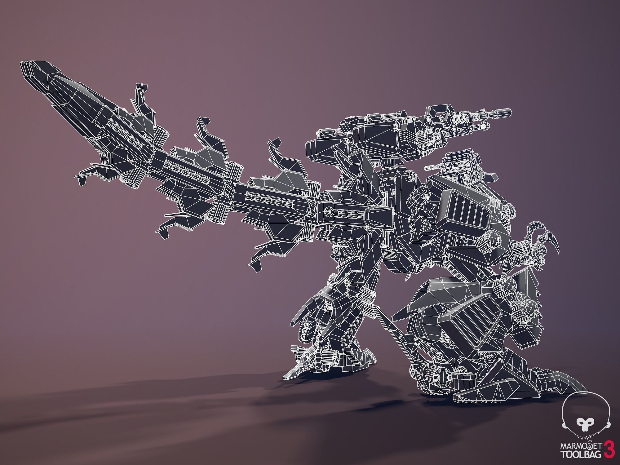 Zoid Genosaurer model 3D PBR 3D model | CGTrader