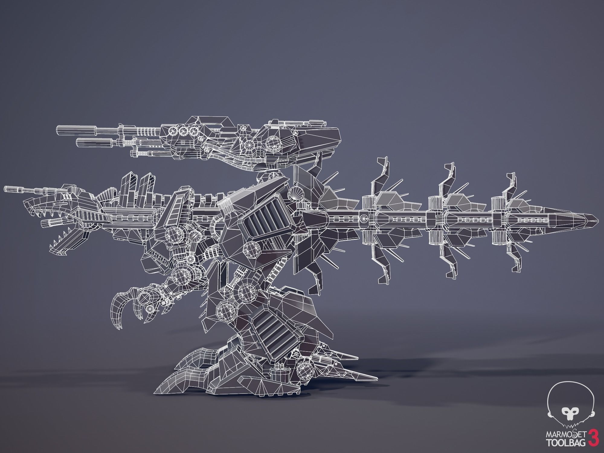 Zoid Genosaurer model 3D PBR 3D model | CGTrader