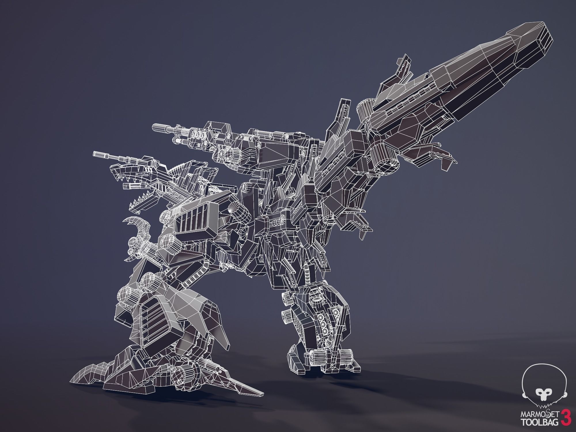 Zoid Genosaurer model 3D PBR 3D model | CGTrader