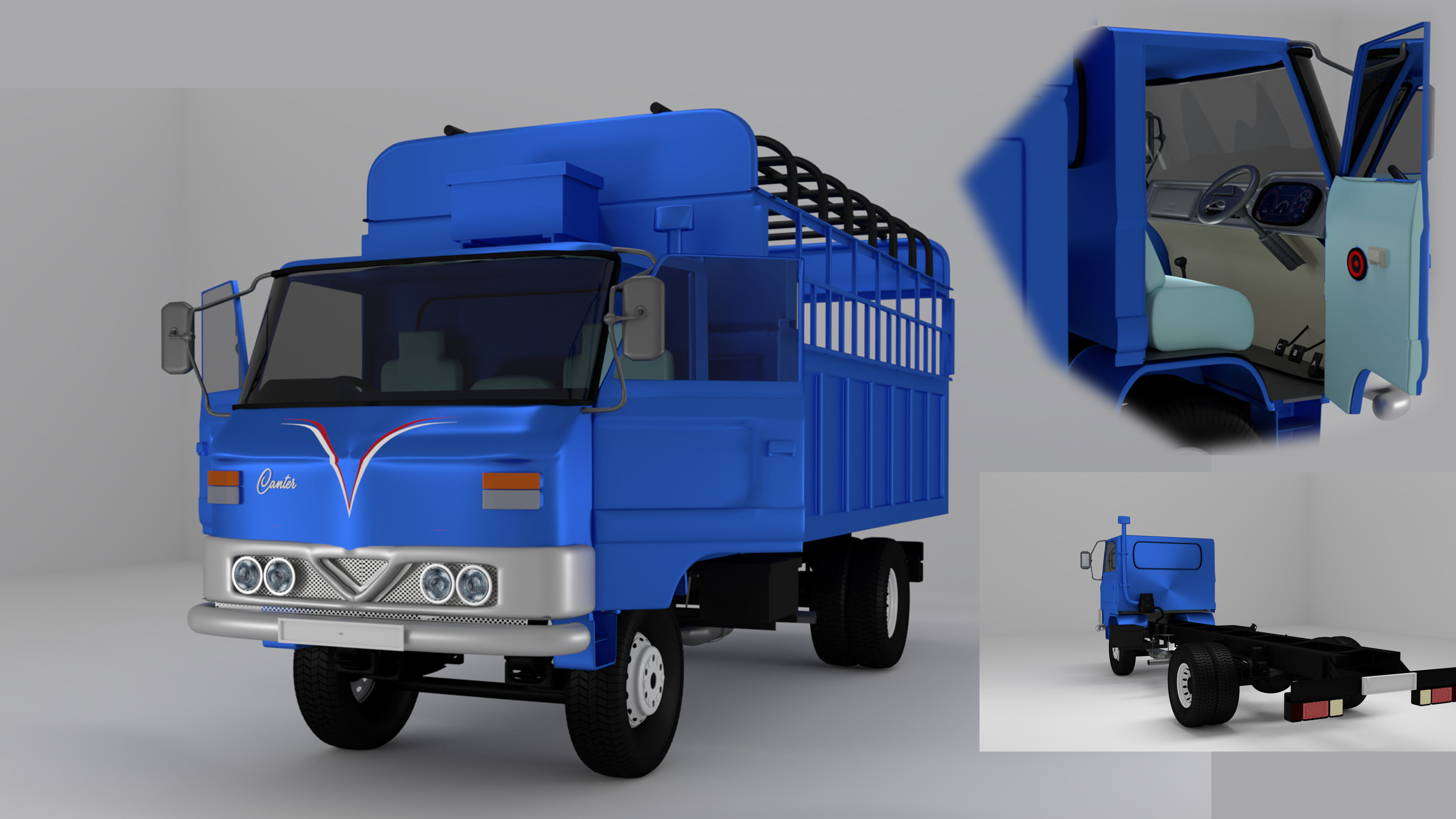 A TATA Lorry 3D model rigged | CGTrader