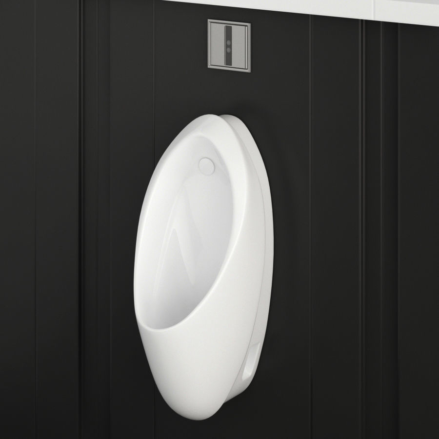 toto urinal wall hung collection 2 3D model | CGTrader