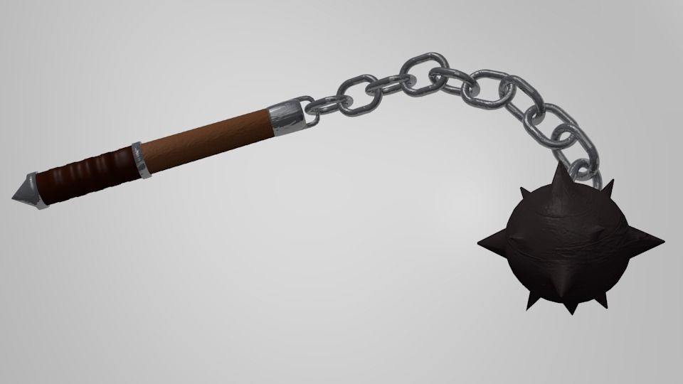 Flail Mace 3D model | CGTrader