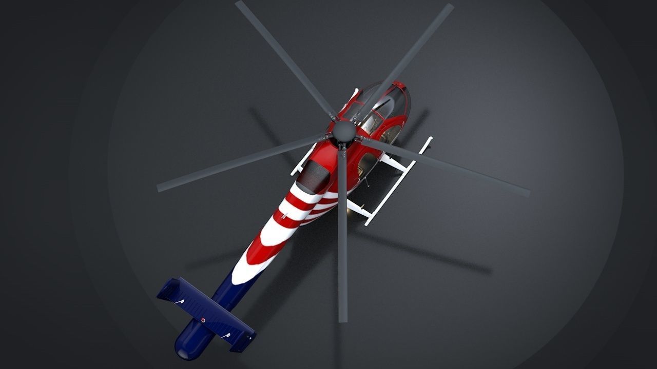 MD-520N NOTAR 3D model animated rigged | CGTrader