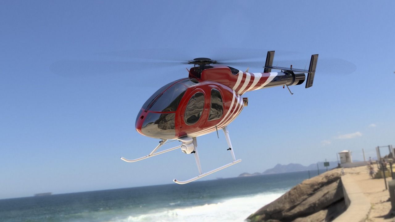 MD-520N NOTAR 3D model animated rigged | CGTrader