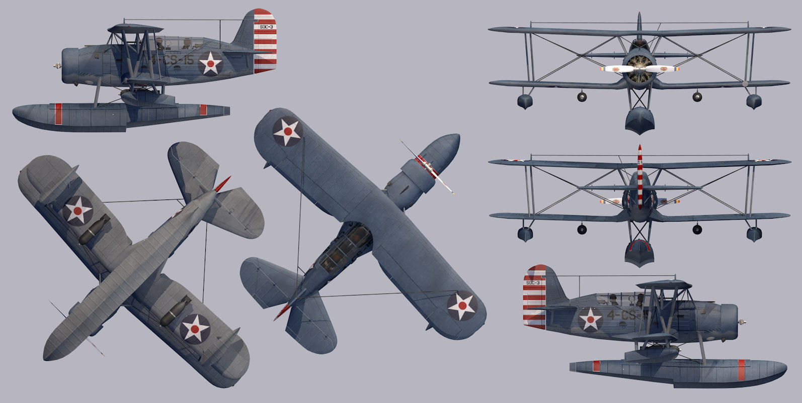 Curtiss SOC-3 Seagull 3D model | CGTrader