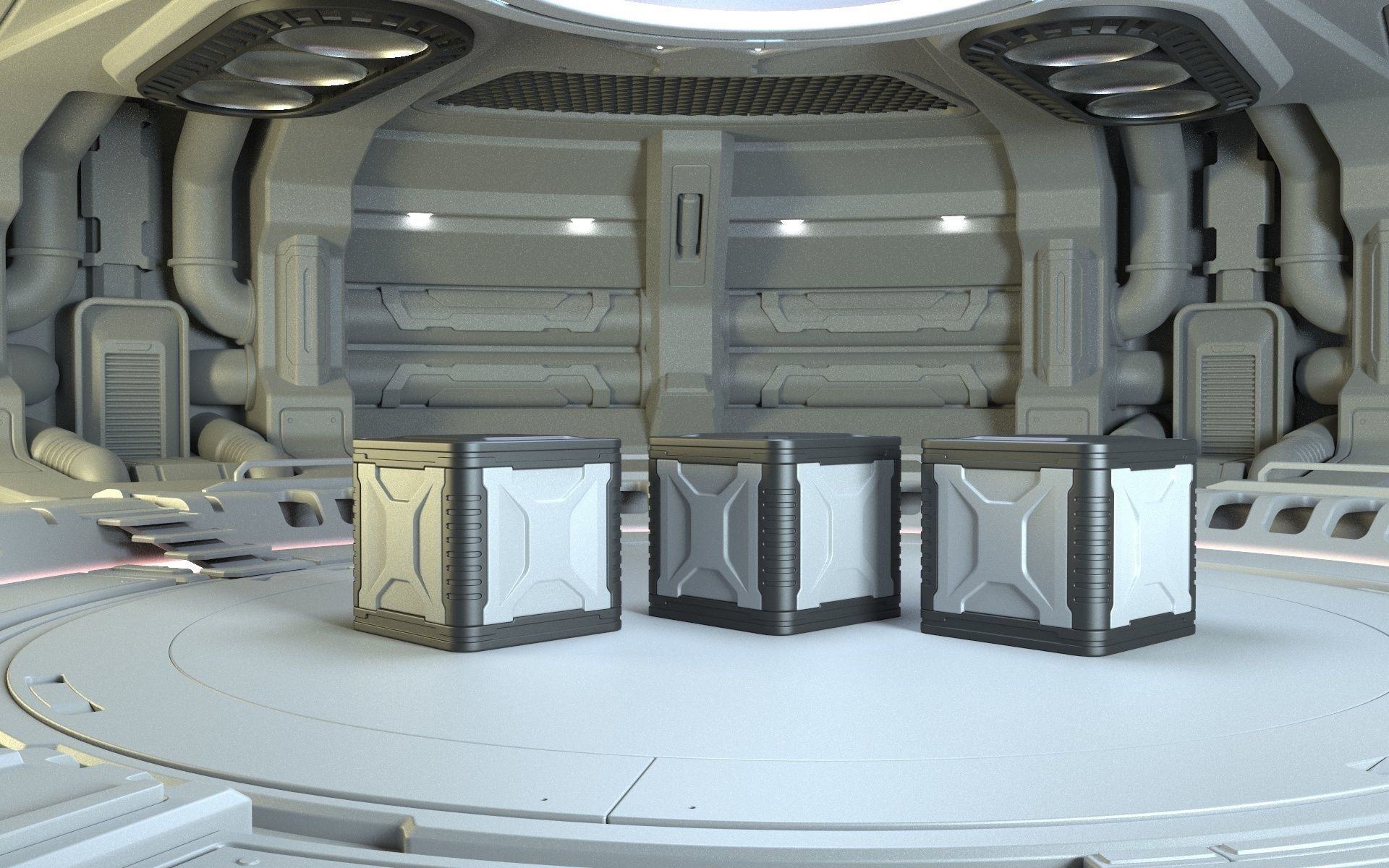 Sci-fi Scene for renders 3D model | CGTrader