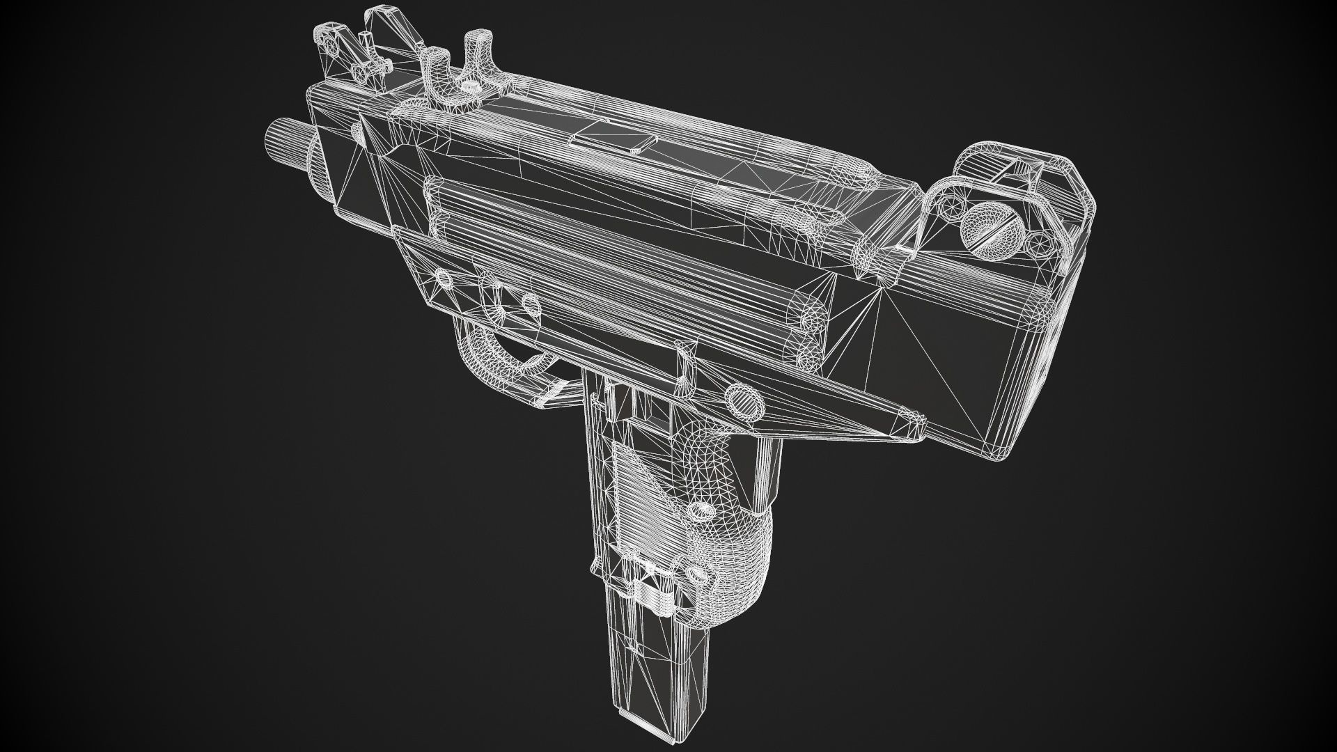 3D model Micro Uzi VR / AR / low-poly | CGTrader