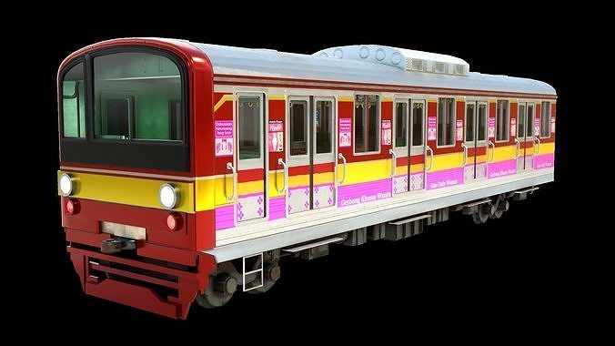 3D model Train computerline indonesia VR / AR / low-poly | CGTrader