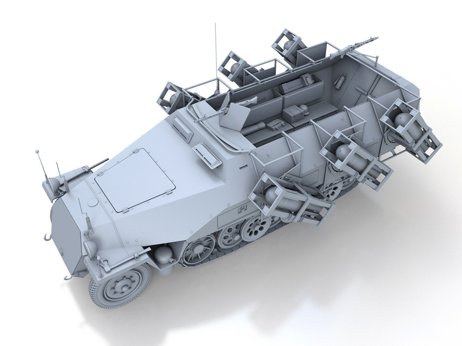 SDKFZ 251 - Ausf D - Stuka zu Fuss 3D model | CGTrader