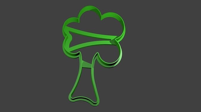 Tree Cookie Cutter 3D model 3D printable | CGTrader