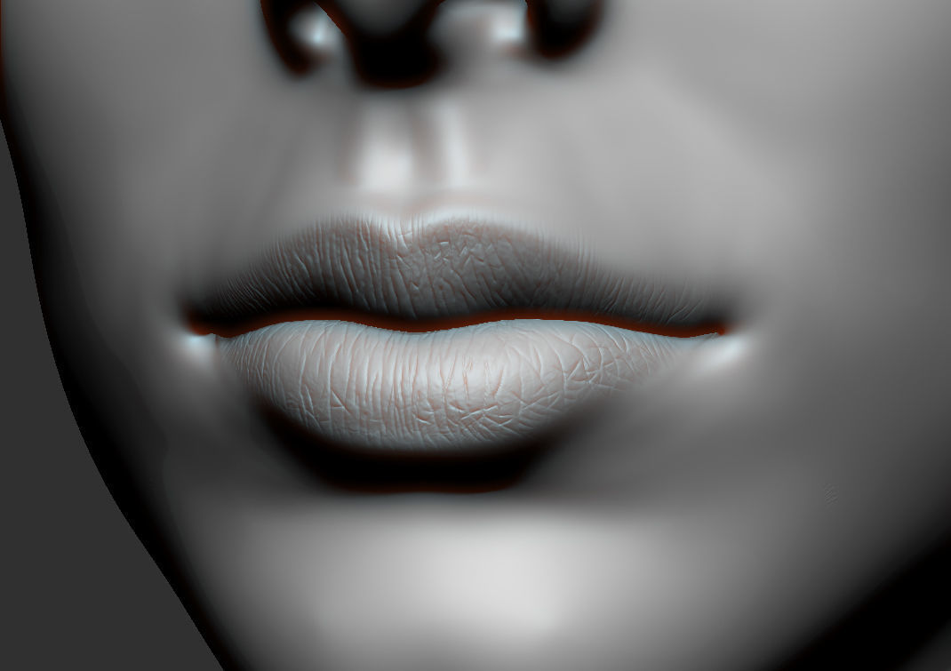 Lips Detail Alpha Pack 3D model | CGTrader