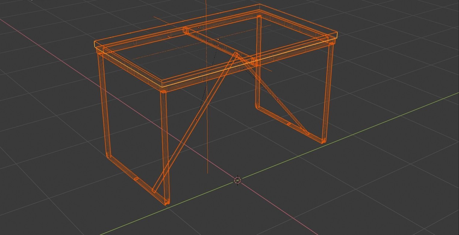 Office Desk free 3D model | CGTrader