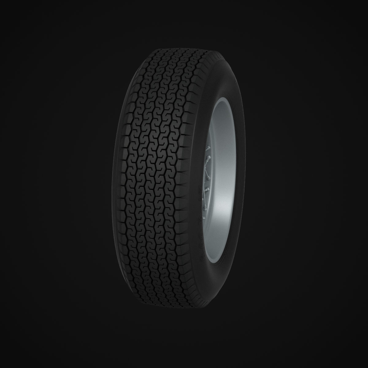 Dunlop CR65 tyres - Borrani rims 3D model | CGTrader