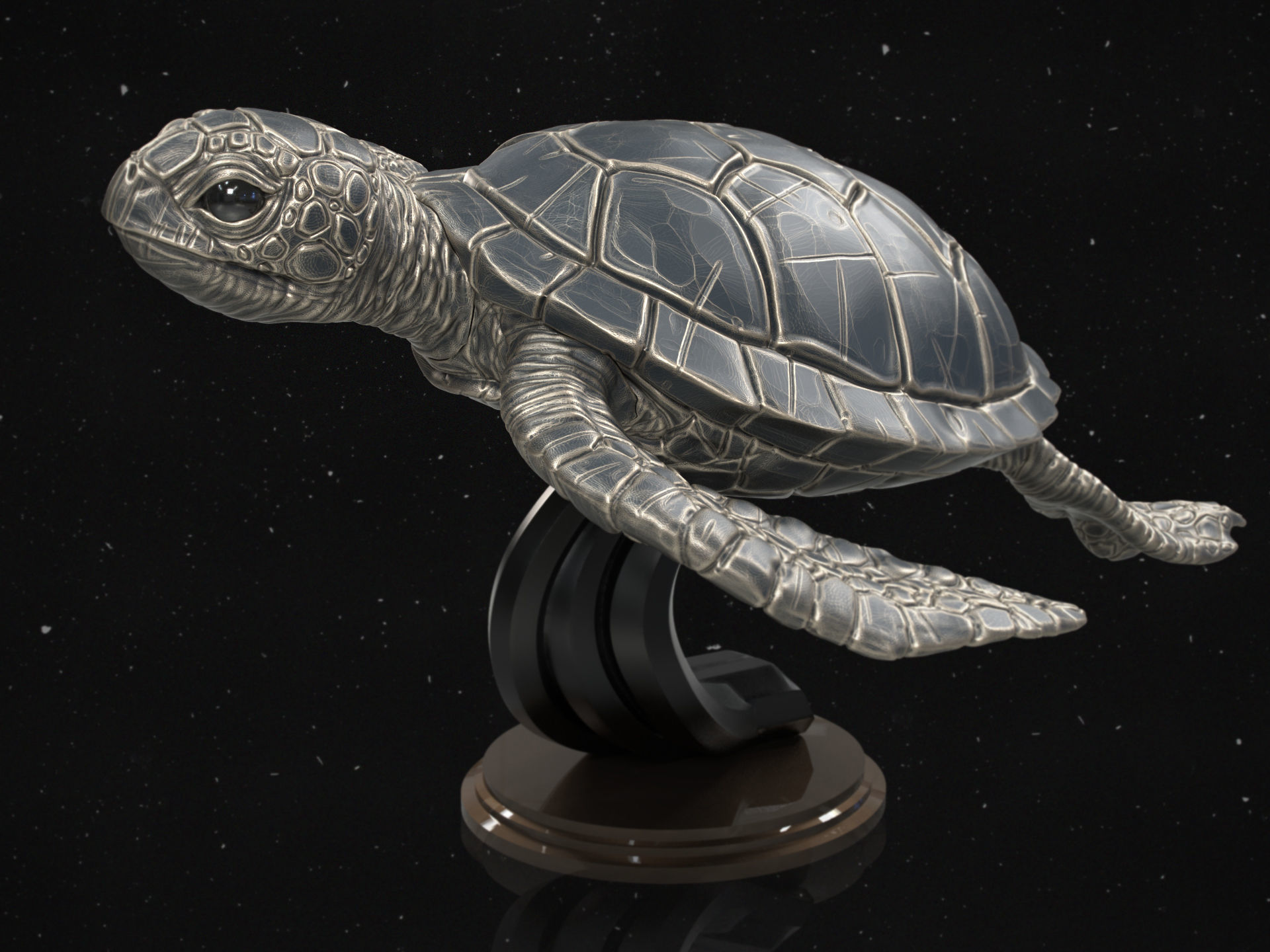 Turtle star wars force awakens statue 3D model 3D printable | CGTrader