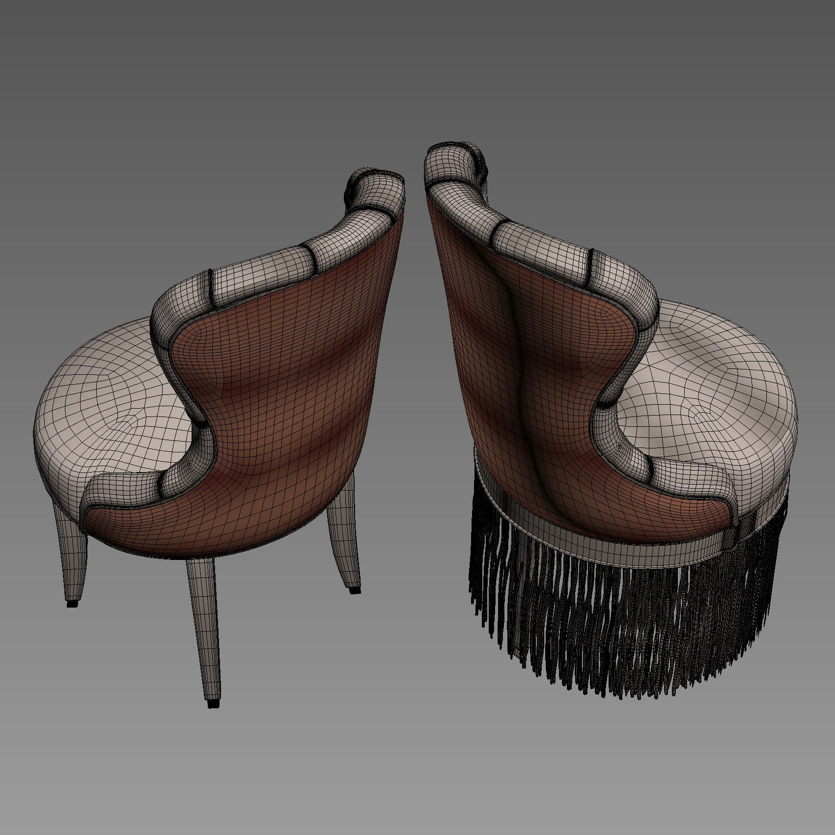 Giorno chairs Rugiano 3D model | CGTrader