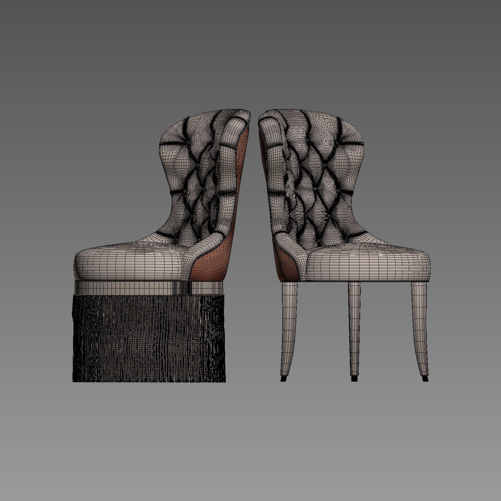 Giorno chairs Rugiano 3D model | CGTrader