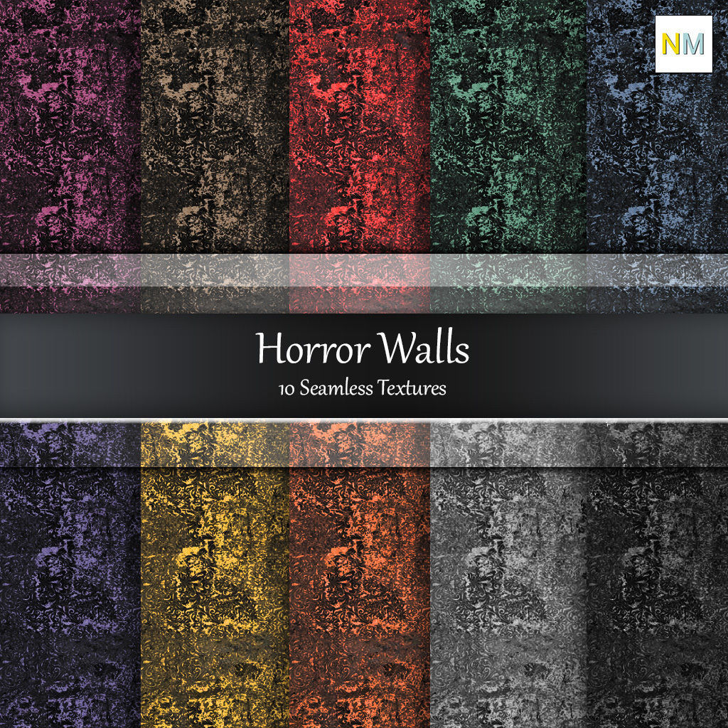 Horror Walls Seamless Textures Set 3D model | CGTrader