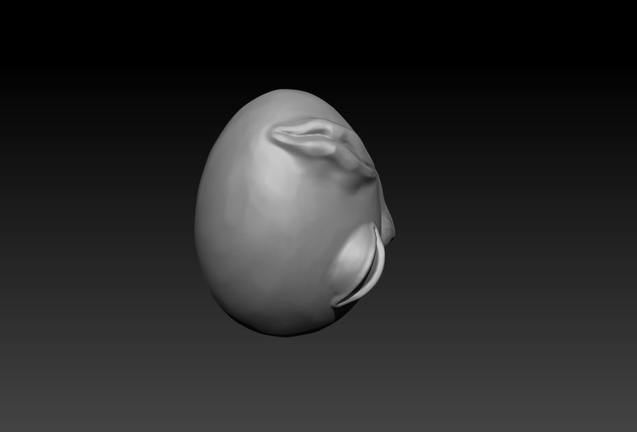 Behelit face with leaves 3D model 3D printable | CGTrader