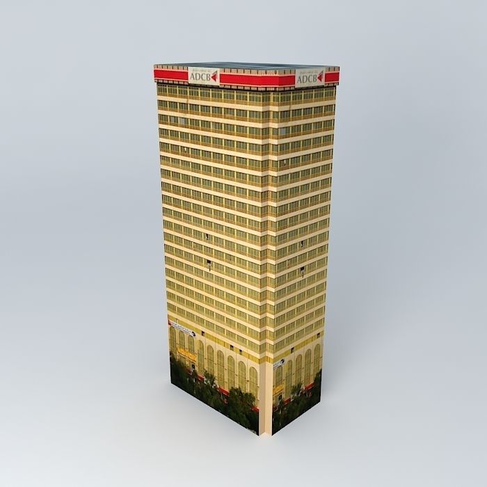 ADCB Bank Tower free 3D model | CGTrader