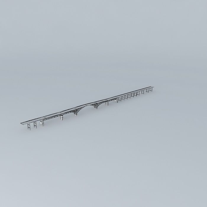 Ross Island Bridge free 3D model | CGTrader