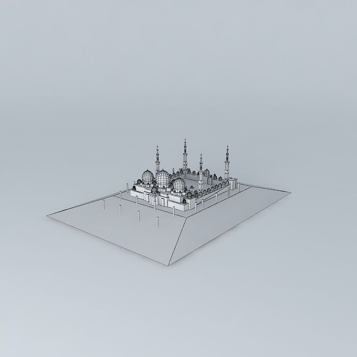 Sheikh Zayed Mosque free 3D model | CGTrader