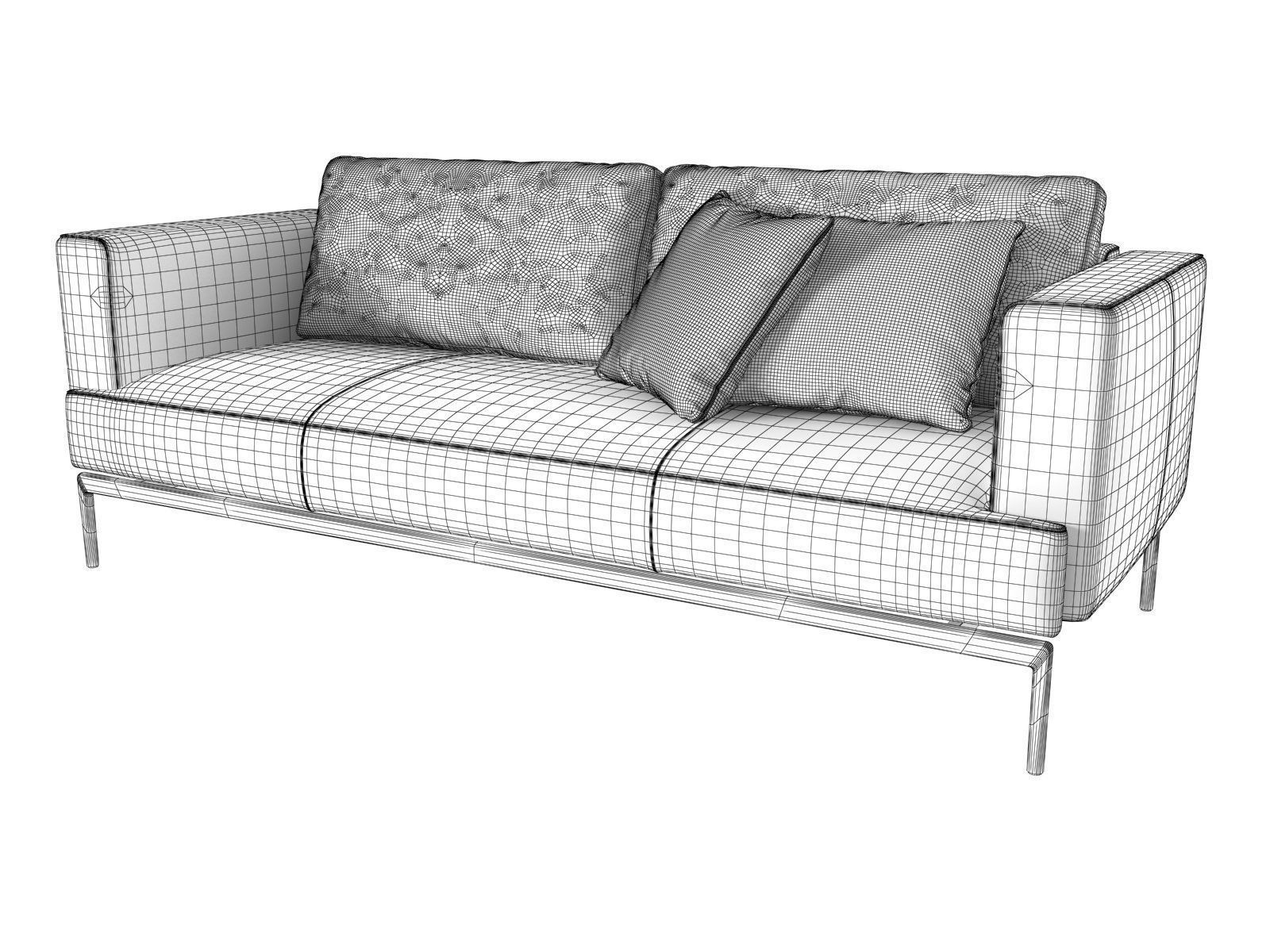 Easy 3 Seater Sofa 3D model | CGTrader