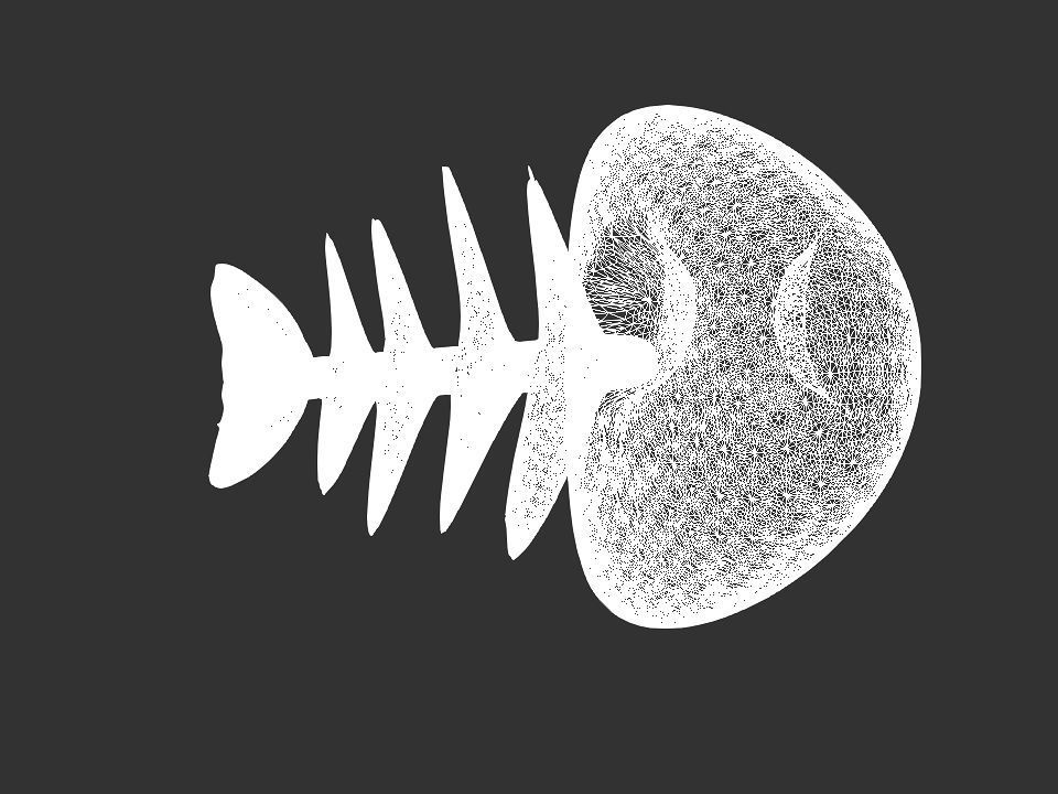 Fish skeletoon 3D print 3D model 3D printable | CGTrader