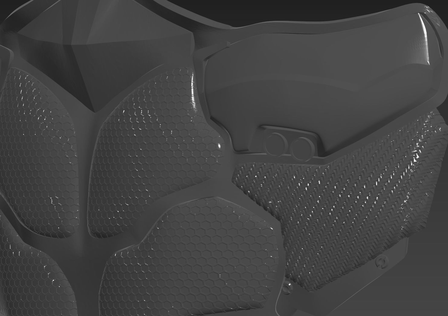 Batman Arkham Knight Abdominal armor 3D model 3D printable | CGTrader