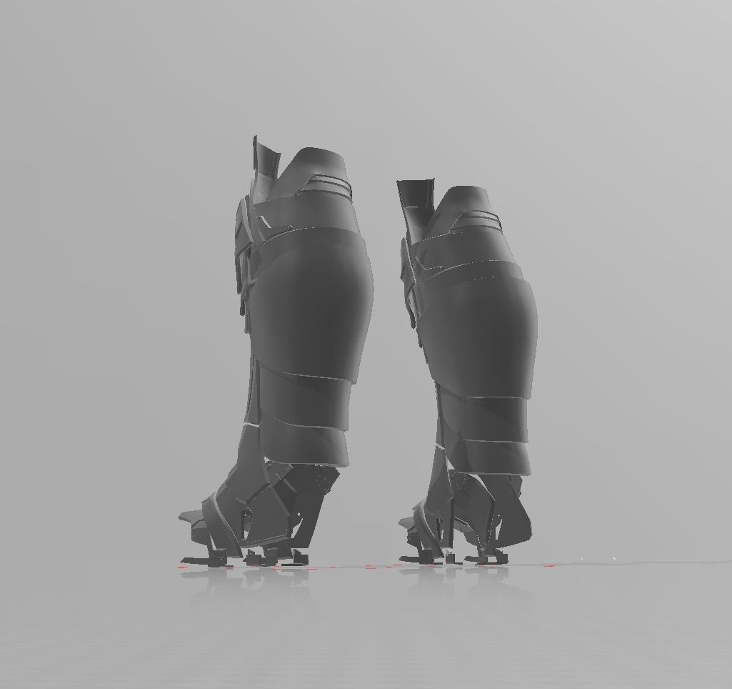 Batman Arkham Knight Shin armor 3D model 3D printable | CGTrader
