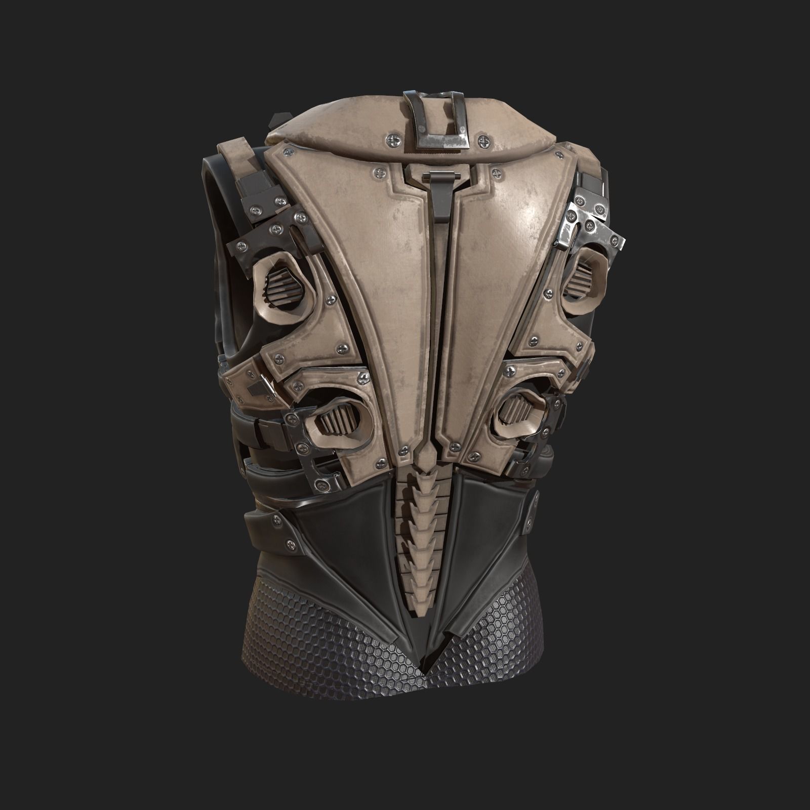 3D model Scifi vest VR / AR / low-poly | CGTrader