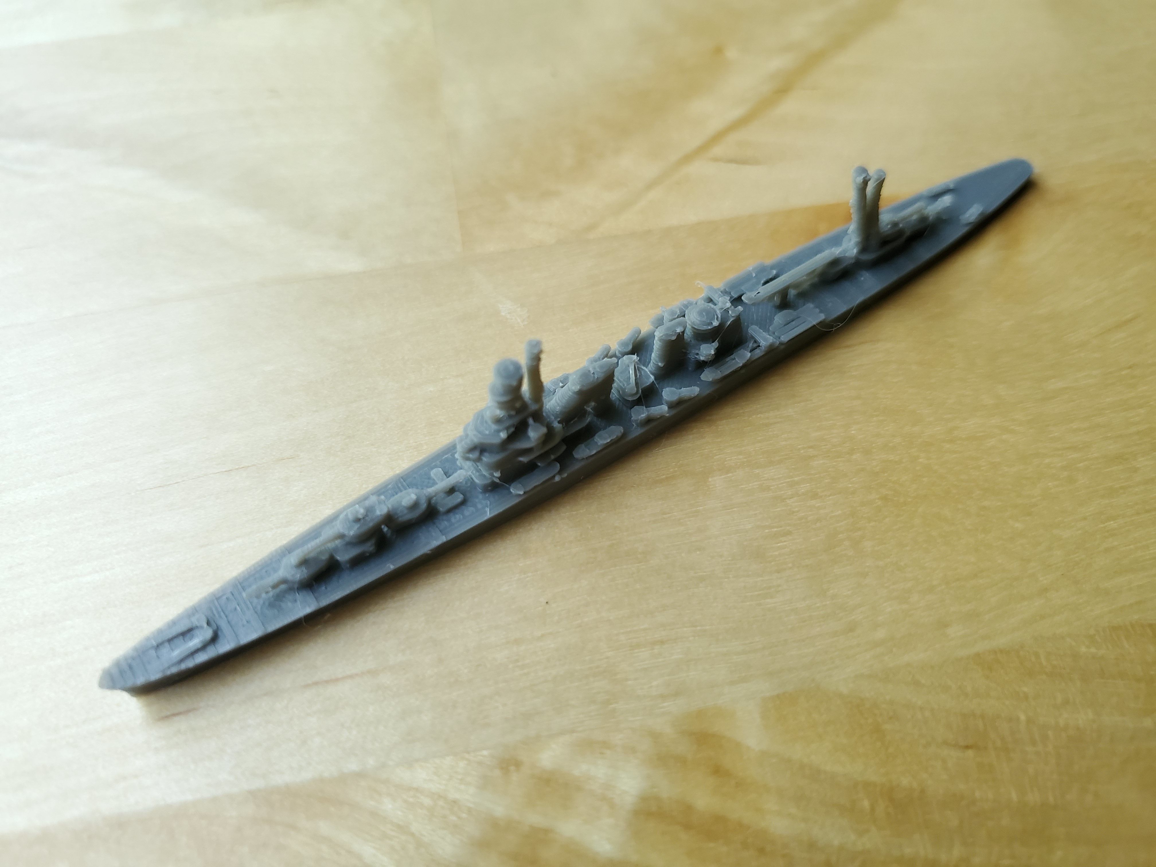Japanese Furutaka Class Cruiser Warship 3D model 3D printable | CGTrader