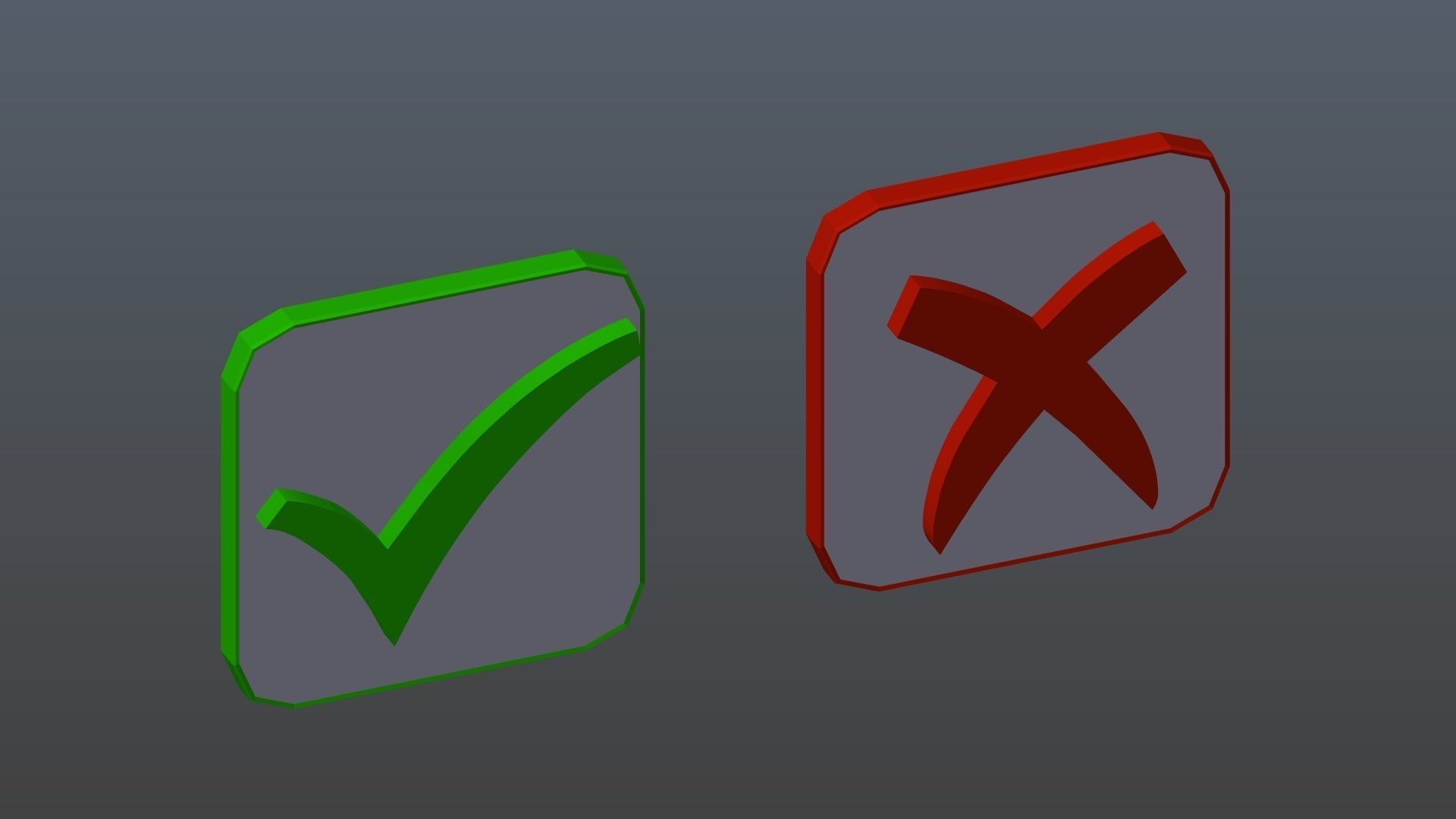 3D model Low poly check mark 9 VR / AR / low-poly | CGTrader