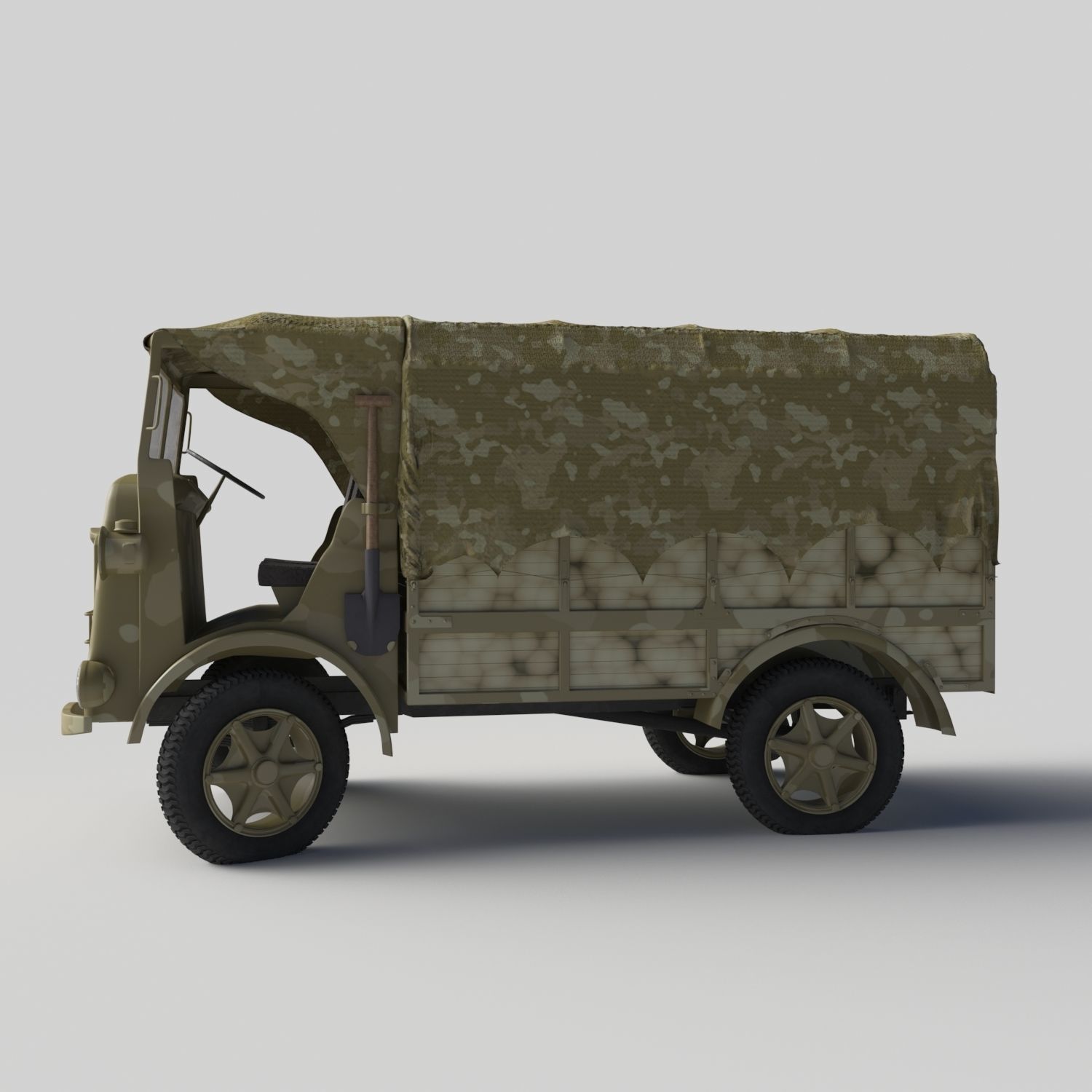 Fiat SPA CL-39 in camouflage design 3D model | CGTrader