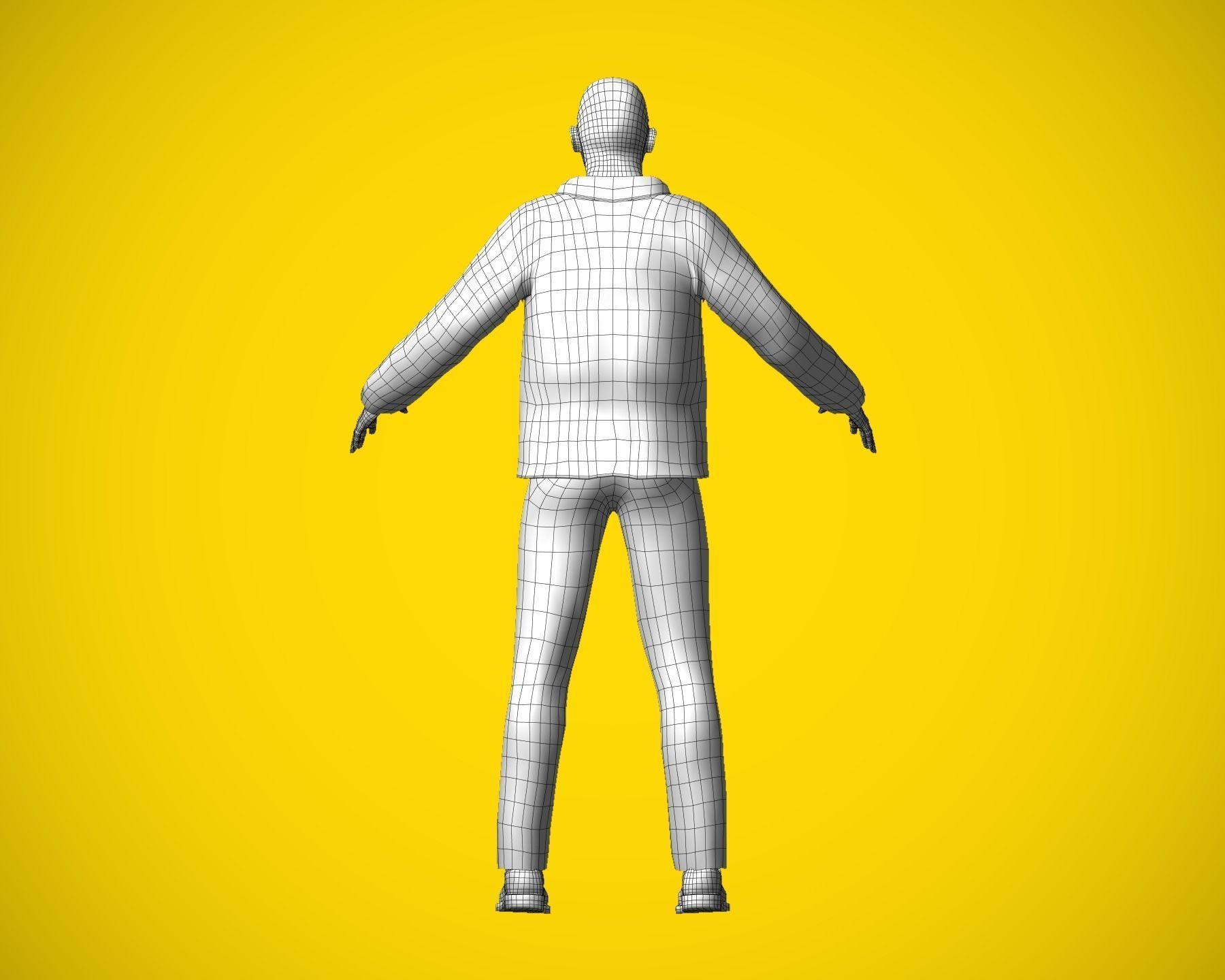 Civilian character free VR / AR / low-poly 3D model rigged | CGTrader