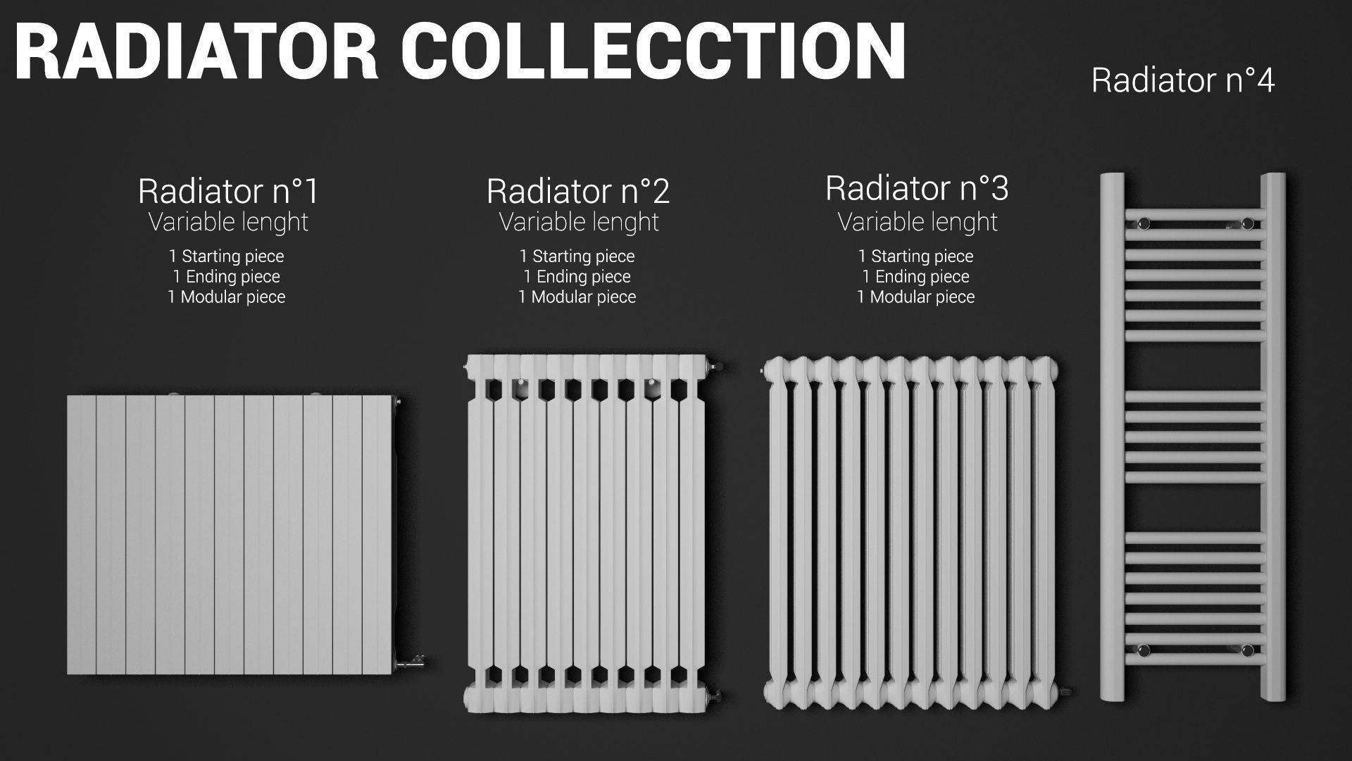 Modular Radiator Collection 3D model | CGTrader