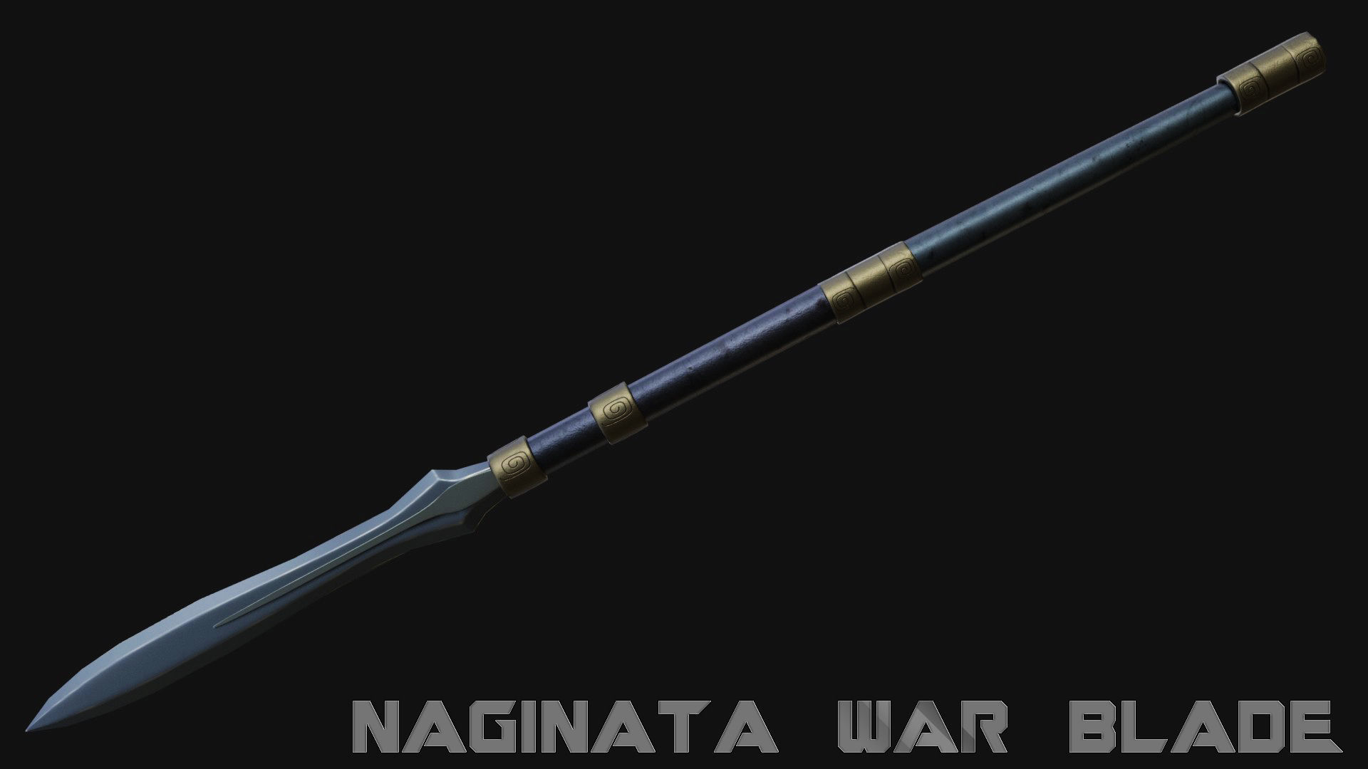 3D model Naginata War Blade VR / AR / low-poly | CGTrader
