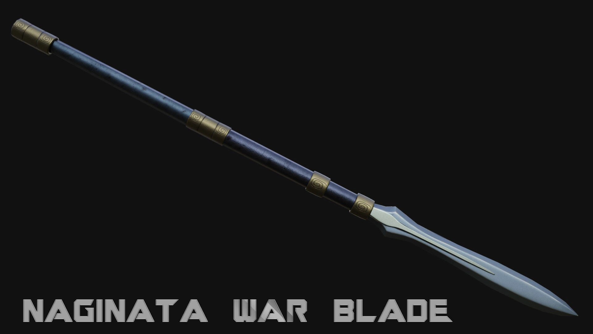 3D model Naginata War Blade VR / AR / low-poly | CGTrader