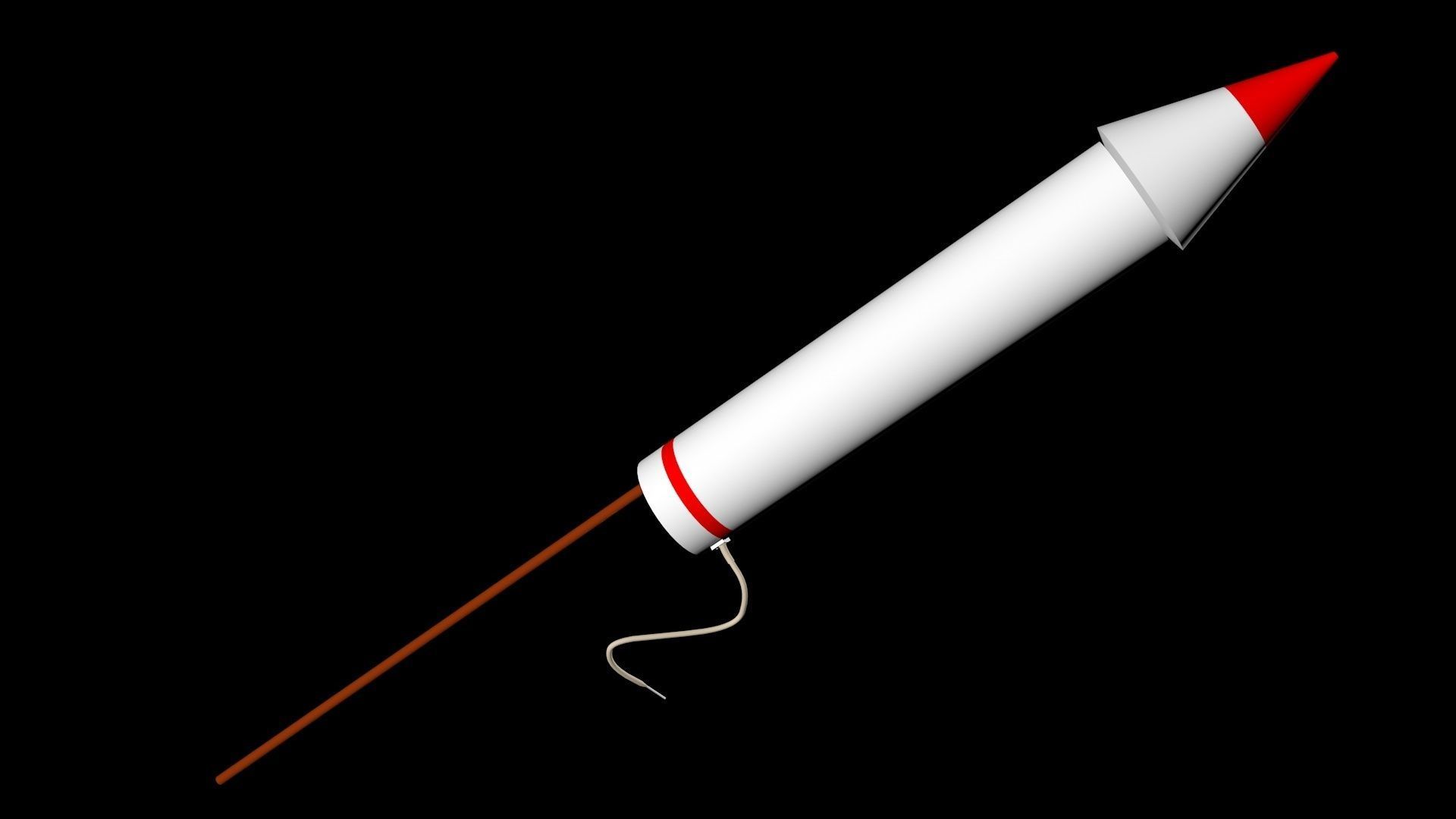3D model Firework Rocket 3D Model VR / AR / low-poly | CGTrader