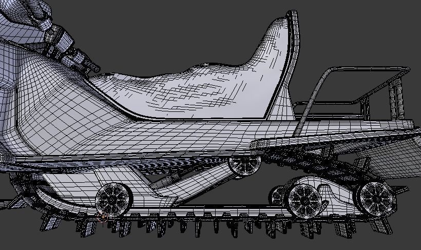Snowmobile Transformer 3D model free 3D model rigged | CGTrader