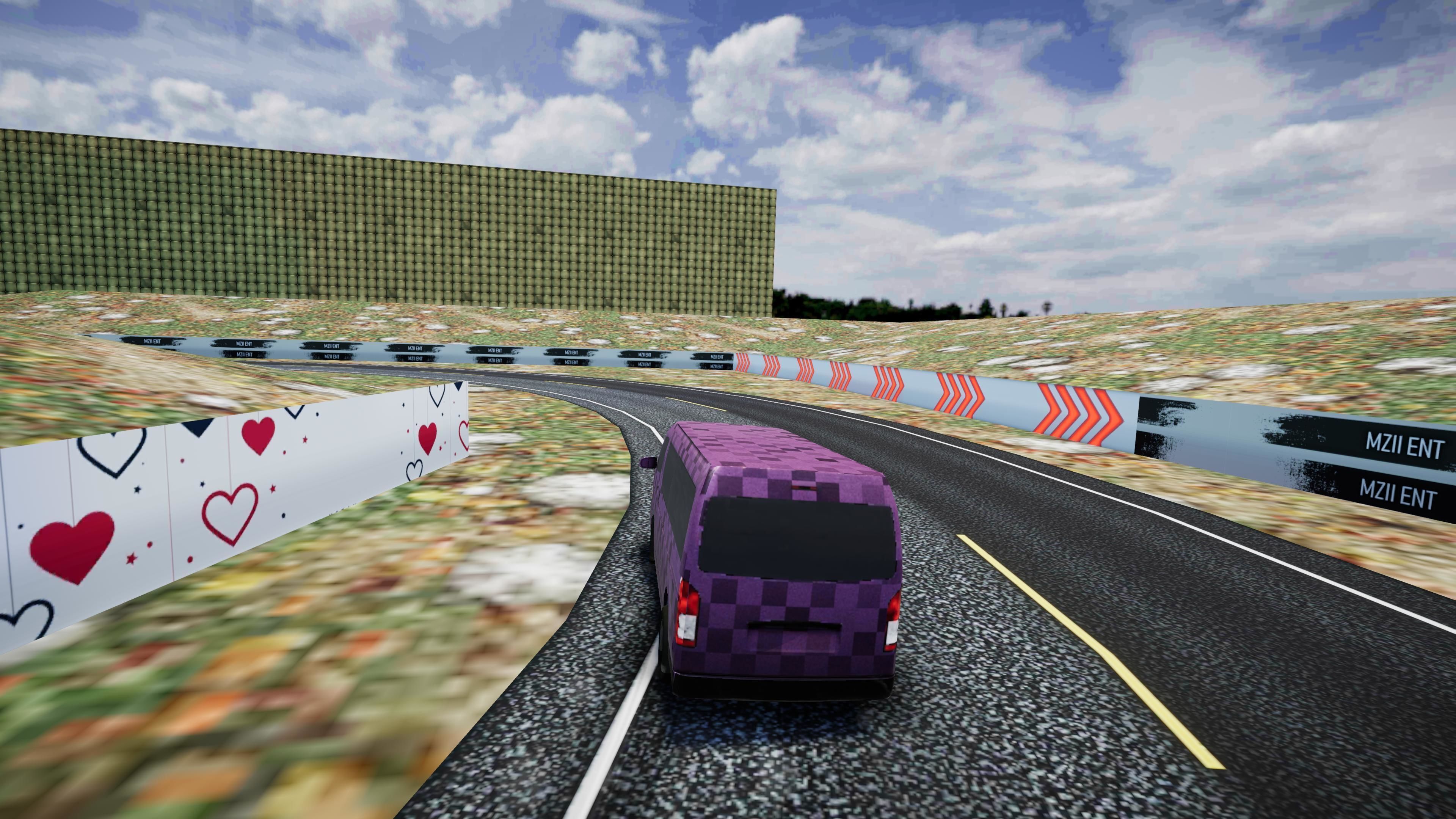 Low poly city racetrack environment free VR / AR / low-poly 3D model ...