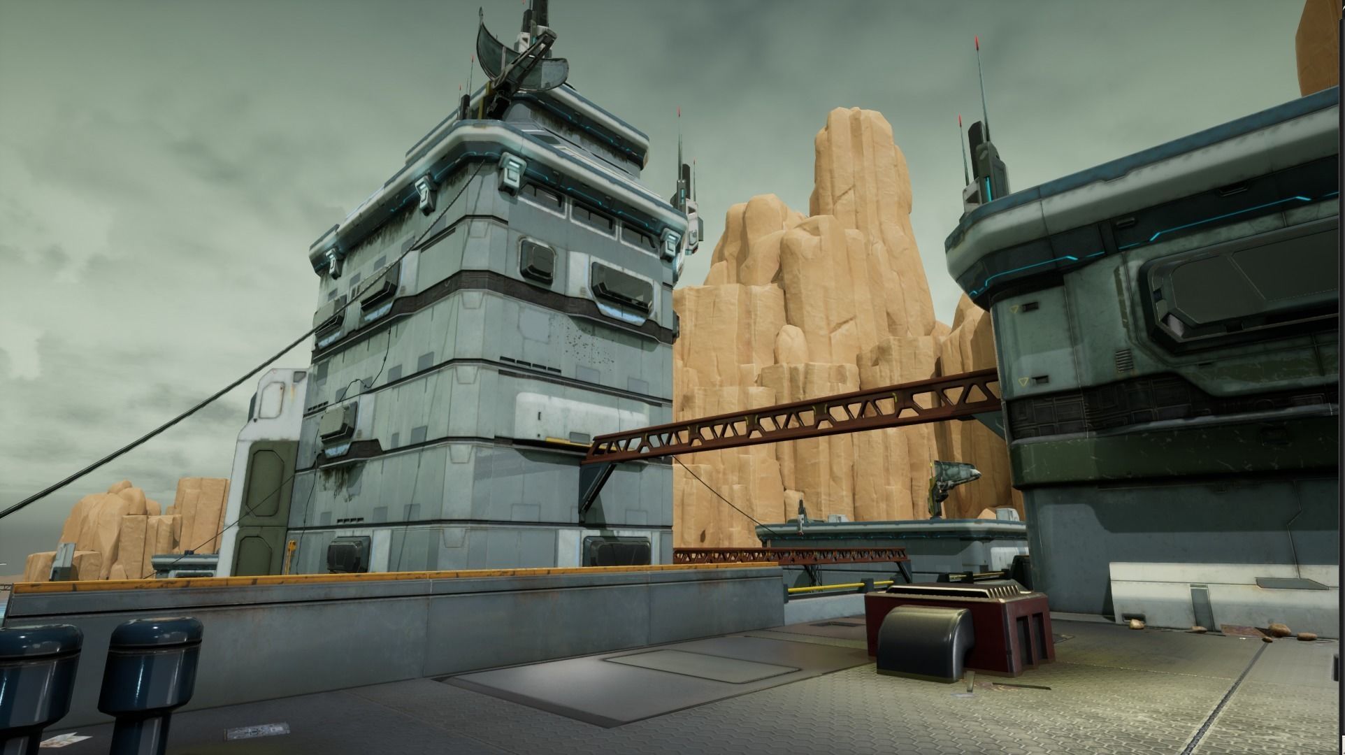 3D model Modular Sci-Fi Hangars Location VR / AR / low-poly | CGTrader