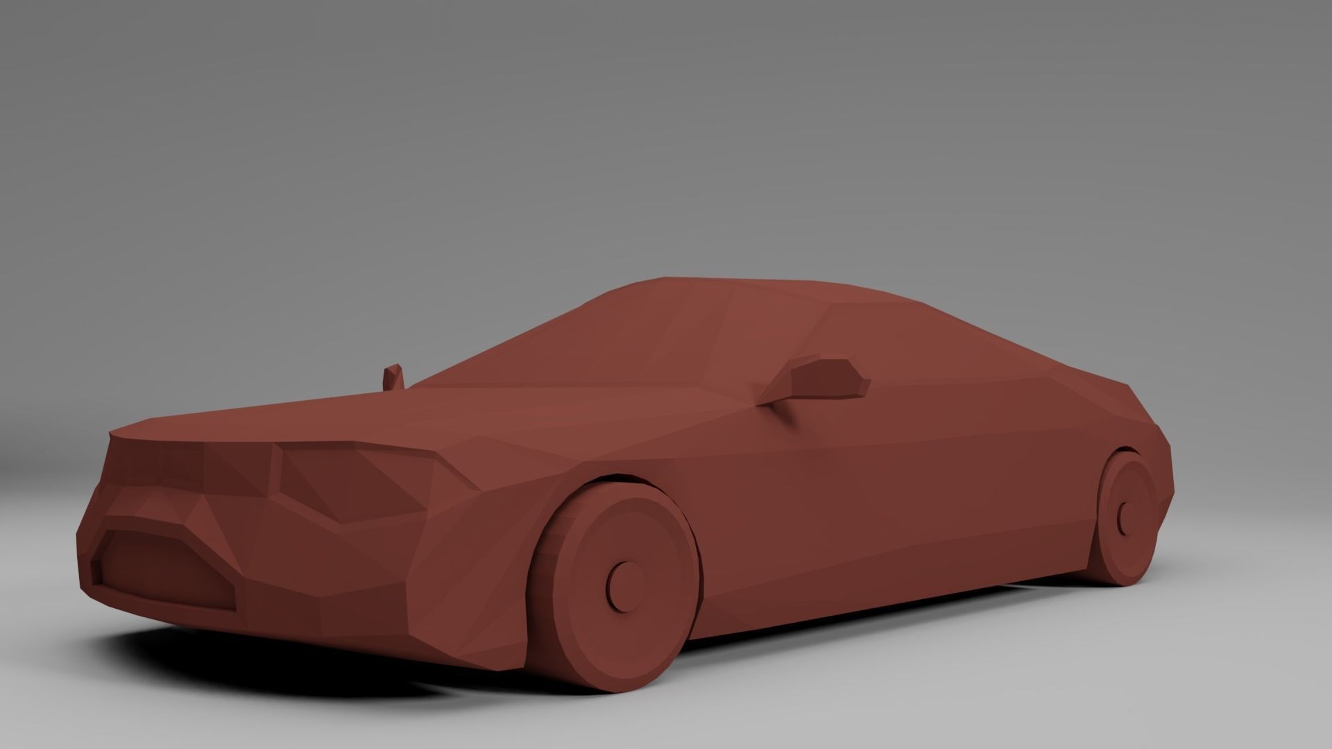 Low Poly Coupe free VR / AR / low-poly 3D model | CGTrader