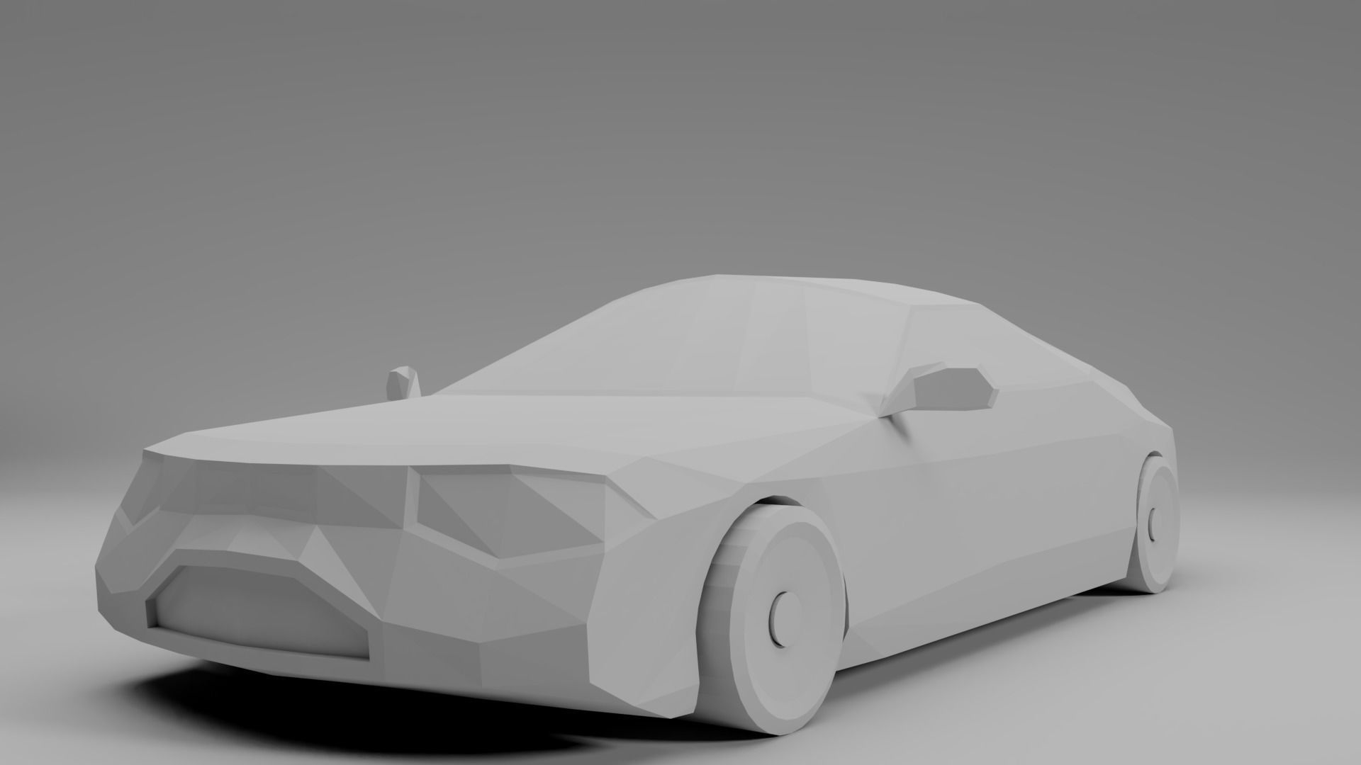 Low Poly Coupe free VR / AR / low-poly 3D model | CGTrader