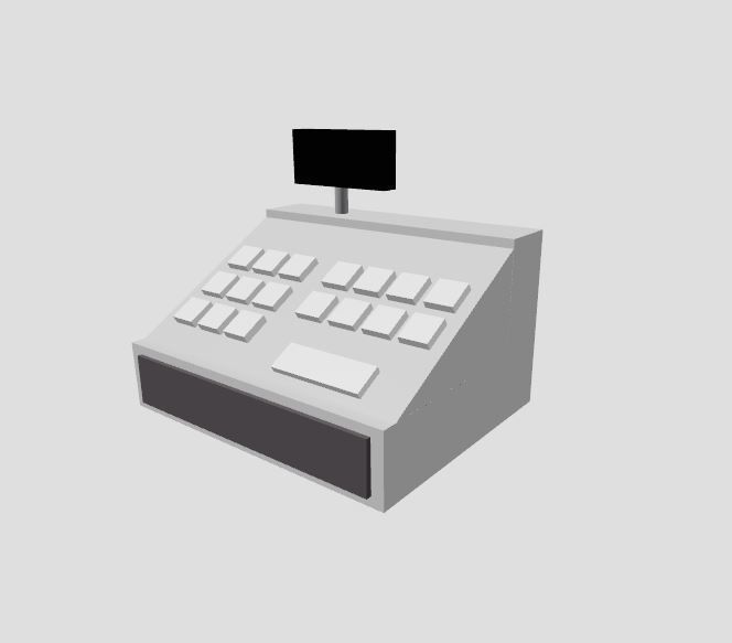 3D model Low Poly Cash Register VR / AR / low-poly | CGTrader