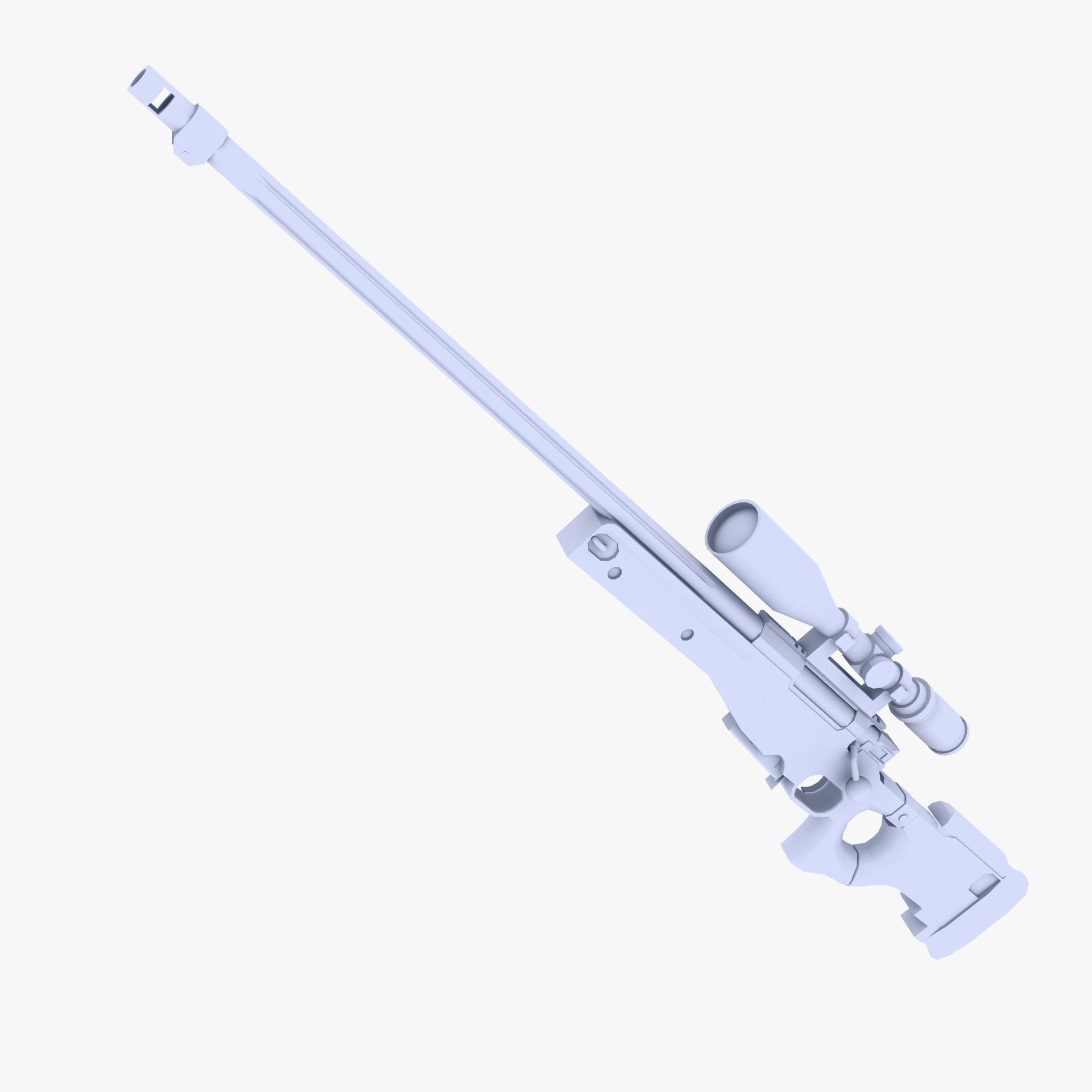 3D model L96AW Sniper Rifle VR / AR / low-poly | CGTrader