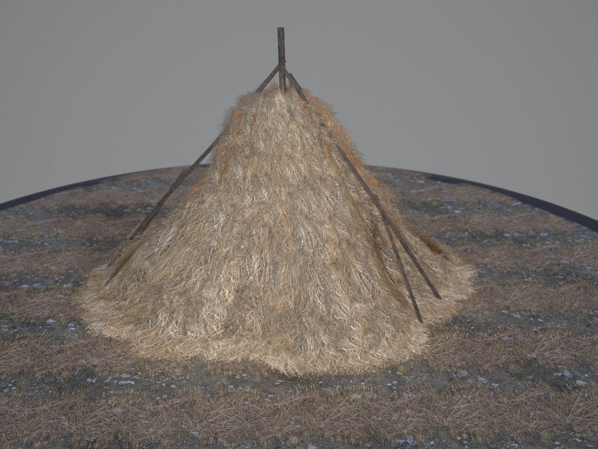 3D model Hay and Haystack Props - PBR and Game Ready VR / AR / low-poly ...